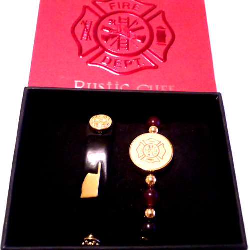 Rustic Cuff Oklahoma Fire Department Bracelet Set NIB | eBay