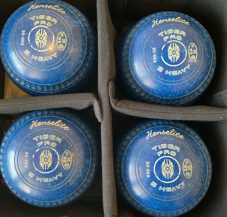 Lawn Bowls Henselite Tiger Pro WB28 Size 5 | eBay UK