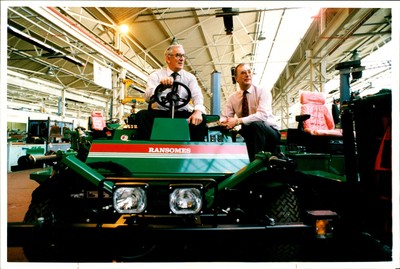 Pictured at the Ransomes factory in Ipswich whe... - Vintage Photograph ...