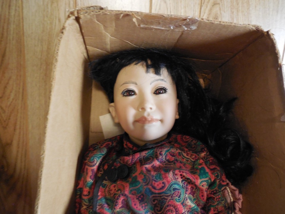 Lotus Blossom MARGE WILGUS, 32" PORCELAIN ARTIST DOLL, 1996 Imsco ...