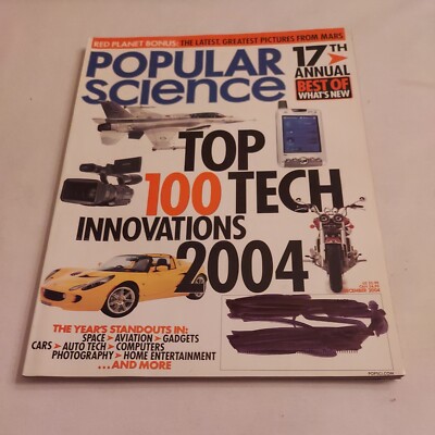 2004 December , Popular Science Monthly Magazine, Top Tech Innovations ...