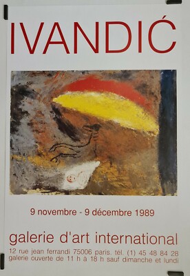 Ivandic Galerie Kunst- International 1989 Plakat Originell Ausstellung ...