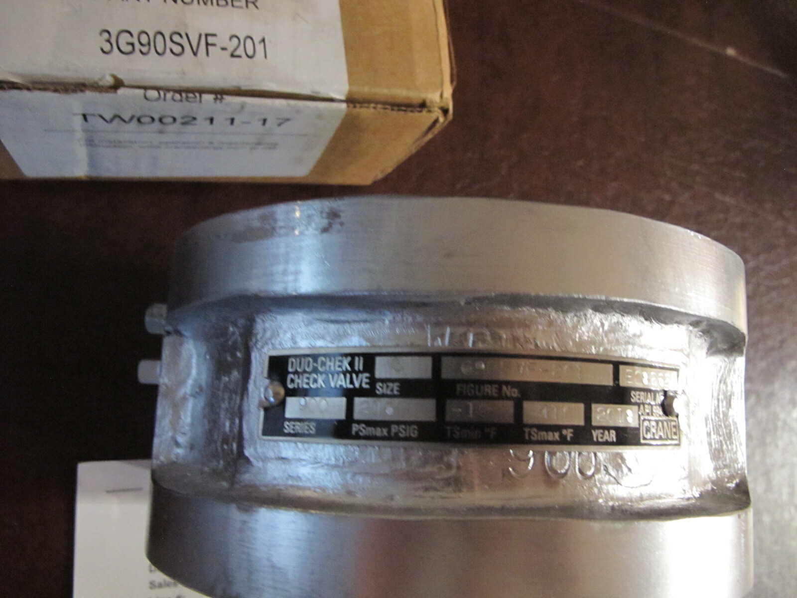 3" 900# Crane Duo-Chek II G90SVF-201 Check Valve WCB SS for sale online ...