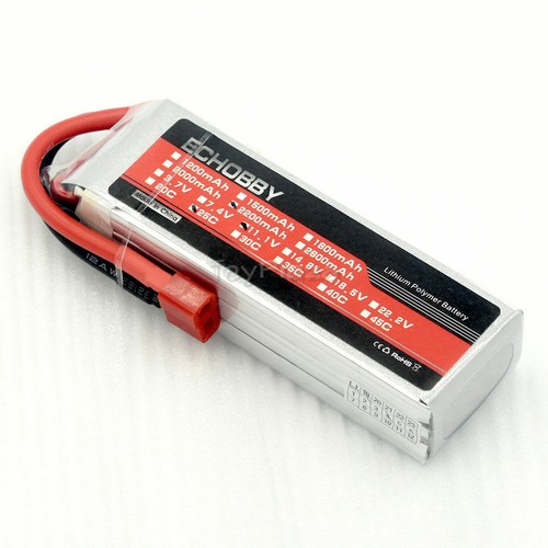 3S 11.1V 2200mAh 25C LiPO Battery T plug for RC Helicopter Model plane ...