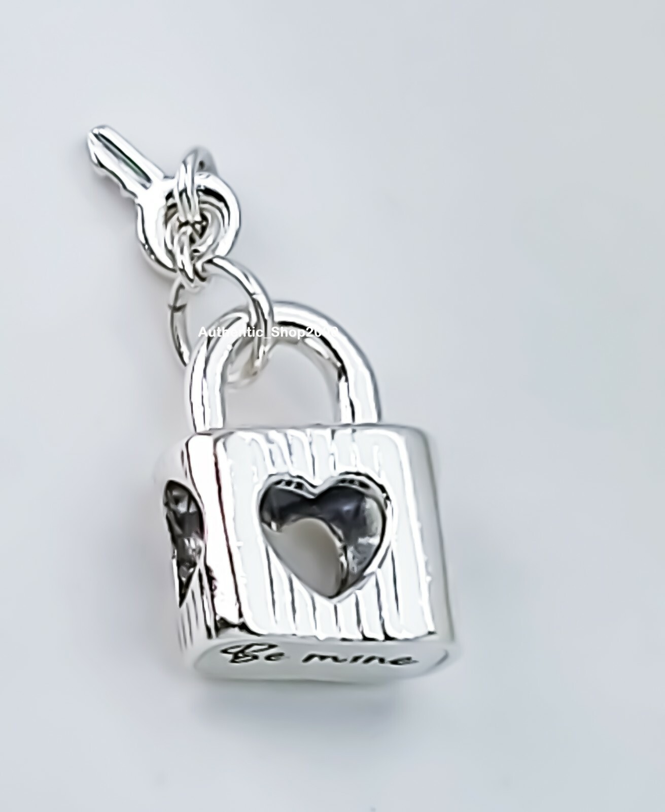 New 100% Authentic PANDORA 925 Ale Padlock & Heart Key Charm Pendant ...