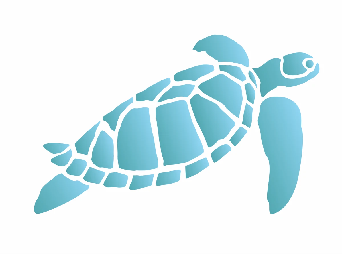 Baby Sea Turtle Stencil