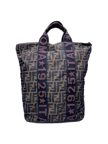 FENDI handbag canvas all-over print foldable tote bag Zucca pattern | eBay