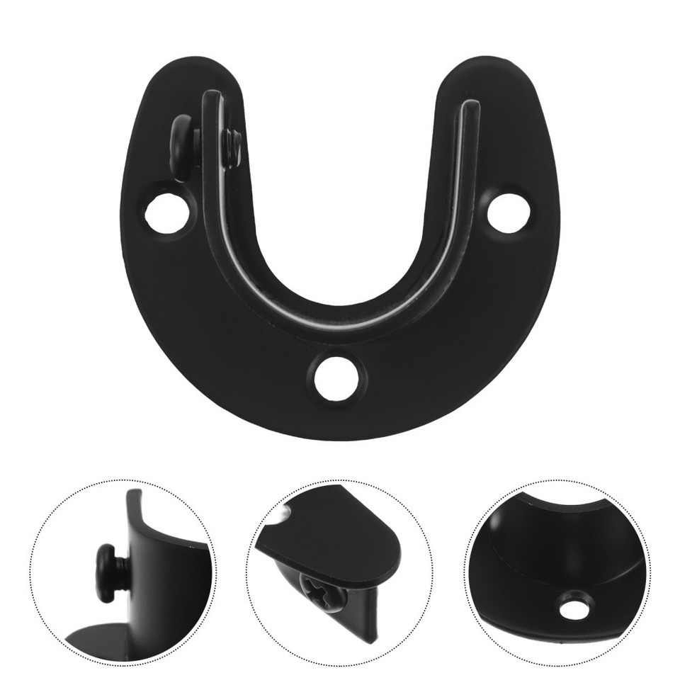 Cabinet Support Rod Flange Bracket Ceiling Curtain Holder Clothes Seat | eBay Australia