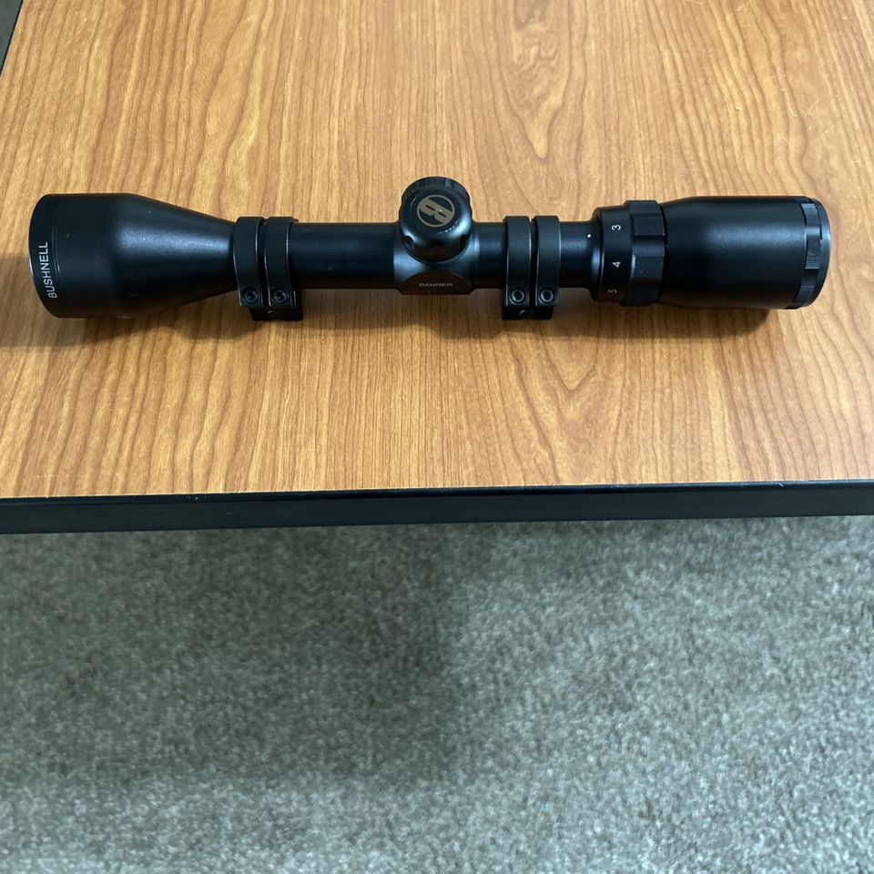 Bushnell Banner Rifle Scope 3-9x40 71-3944 With Rings | eBay