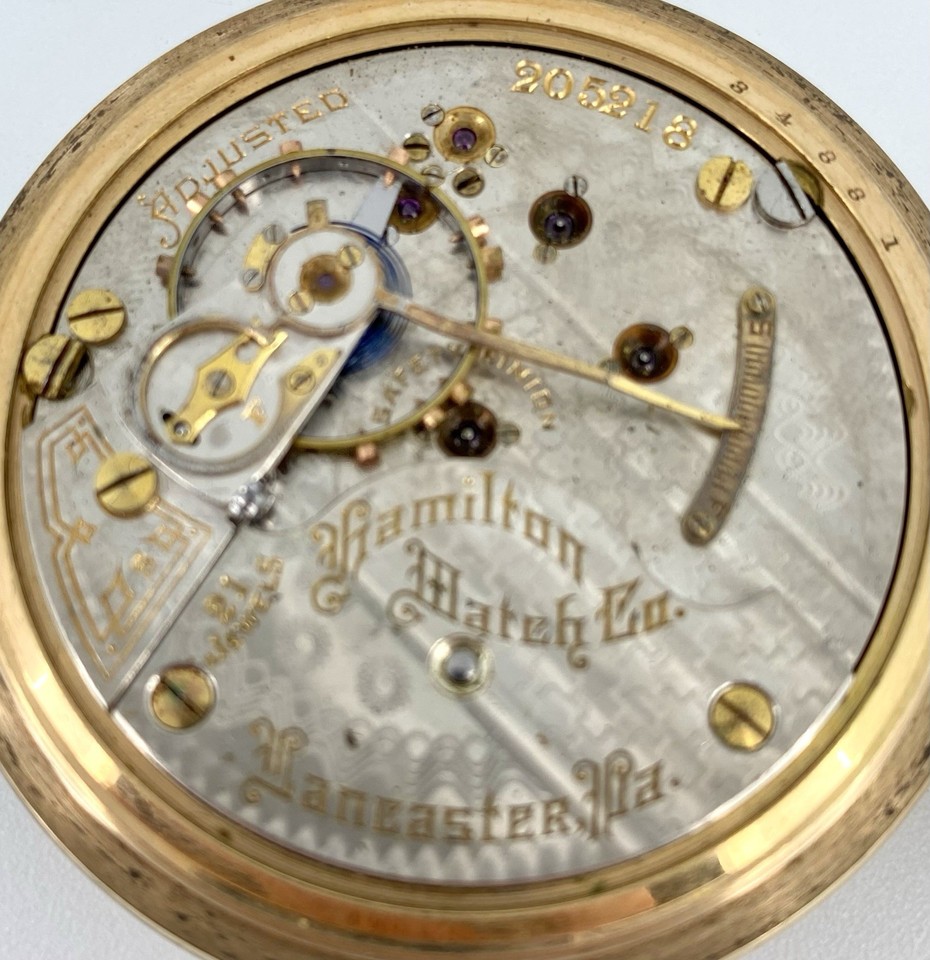 Hamilton GF Grade 941 18s 17j Two Time Zone Pocket Watch - 1903 | eBay
