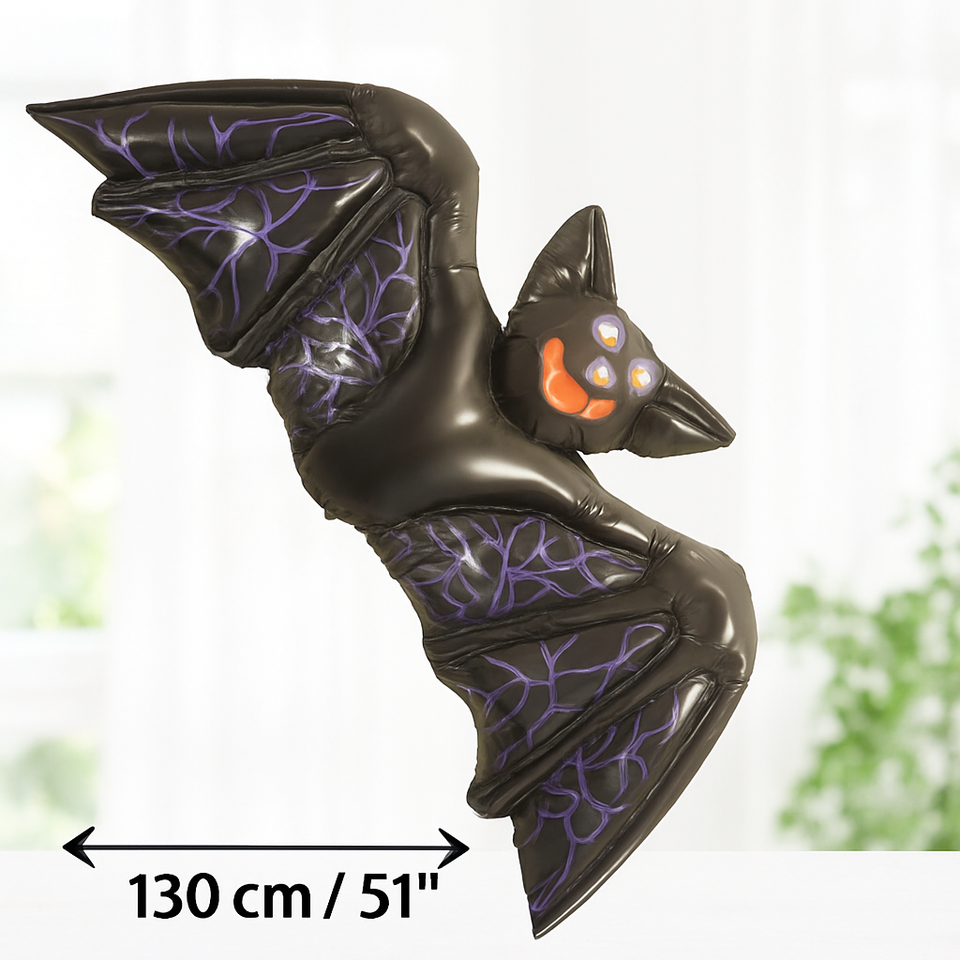 Giant 130cm Inflatable Vampire Bat Halloween Party Prop Blow Up 50 ...