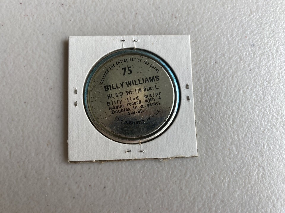 Chicago Cubs 1971 Topps Baseball Coins Lot #75 Billy Williams #119 Don ...