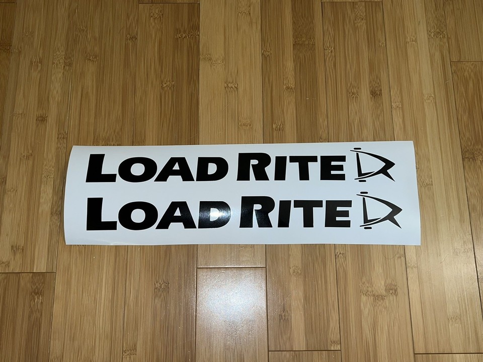 LOAD RITE 18” (x2) BOAT TRAILER DECALS Stickers MARINE Grade Waterproof ...