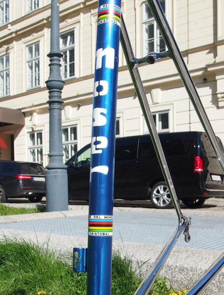 1980s Francesco MOSER CROMOVELATO Road Bike Columbus Steel Frame + Fork ...