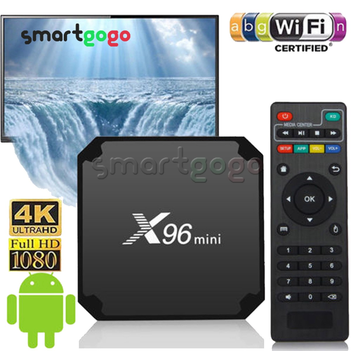 X96 Mini Android 71 Tv Box 1gb 8gb Amlogic S905w Quad X96 Mini Android