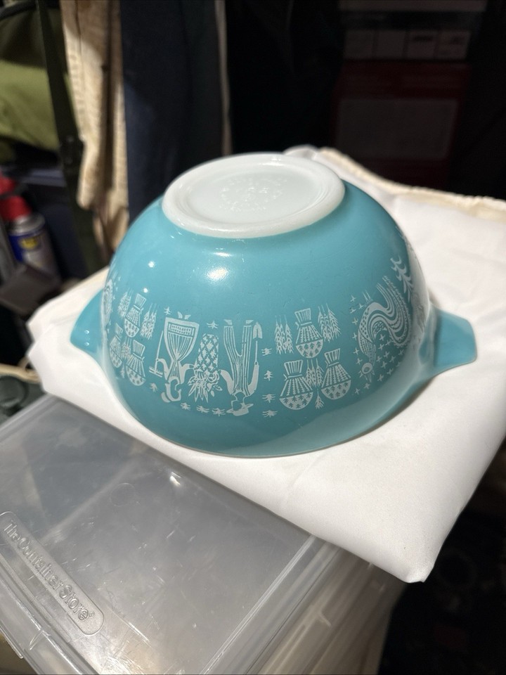 Pyrex #442 Amish Butterprint 1 1/2 Quart Bowl 1.5 QT Turquoise ...