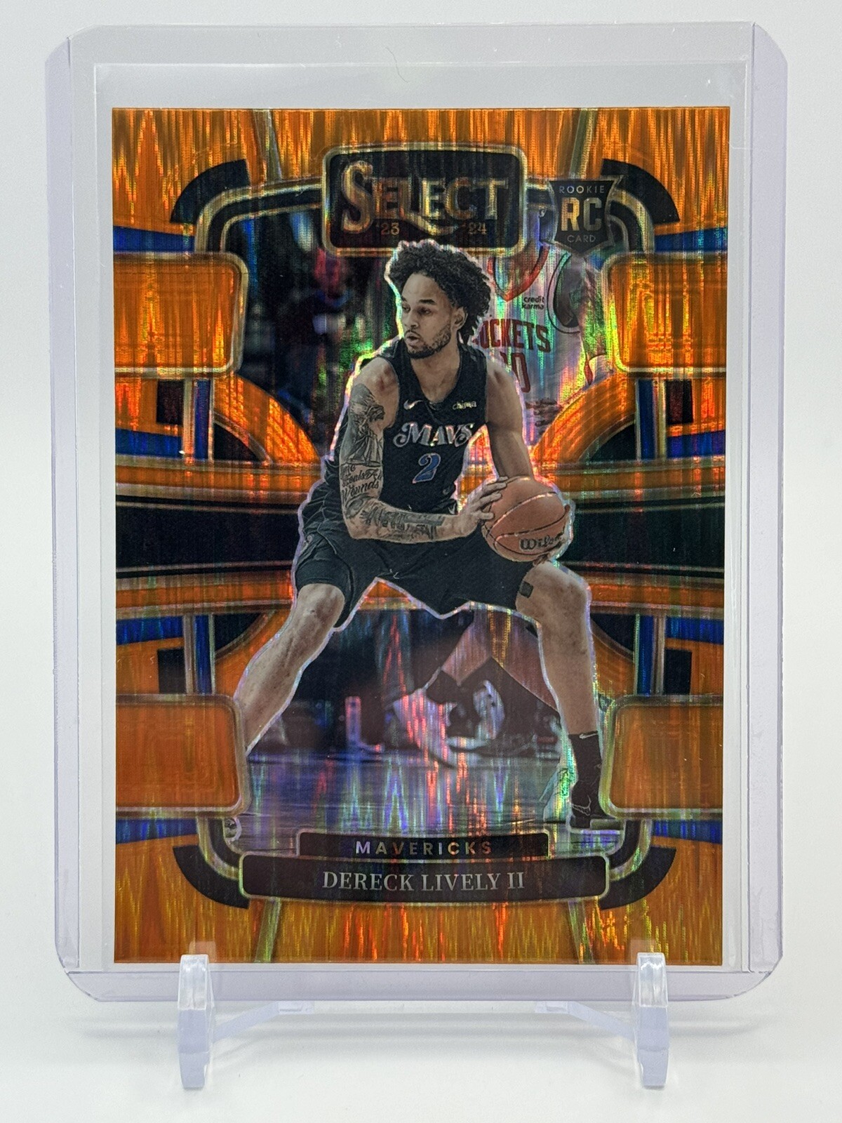 2023-24 Select NBA Derek Lively II Concourse Orange Flash Mavericks RC ...