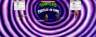 TMNT Turtles In Time CPO Arcade Control Panel Overlay Textured Laminate ...