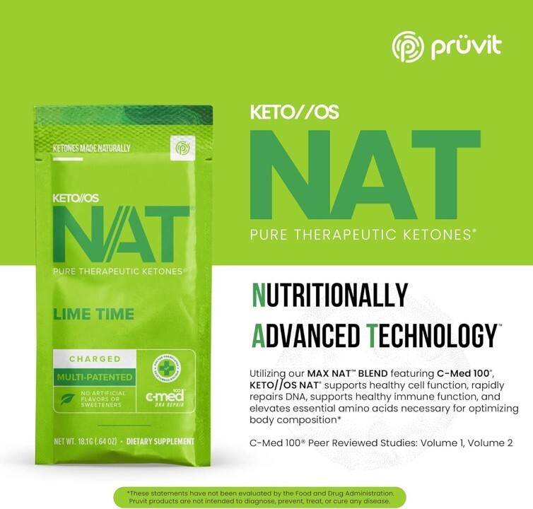 PRUVIT ketone drink Keto Nat LIME TIME Charged 20 pack Free Shipping | eBay