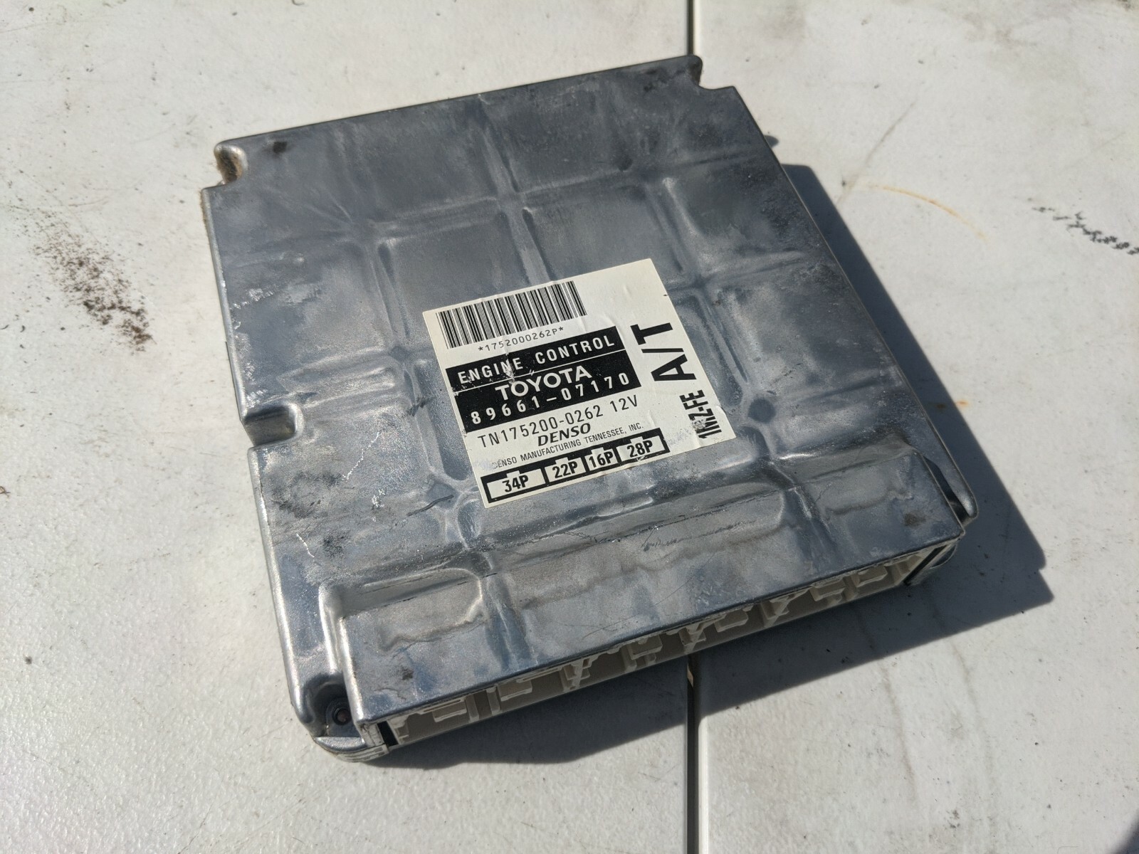 1998 Toyota Avalon 89661-07170, 8966107170 Engine Control Module ECM ...