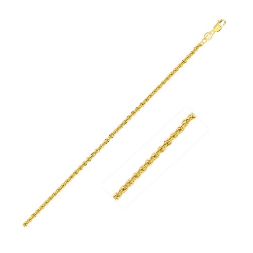 14k Yellow Gold Light Rope Chain (2.00 mm) | eBay