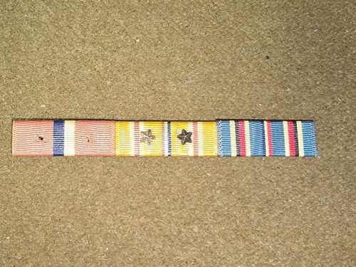 WWII US Army Ribbon Bar with 3 Ribbons PINBACK | eBay