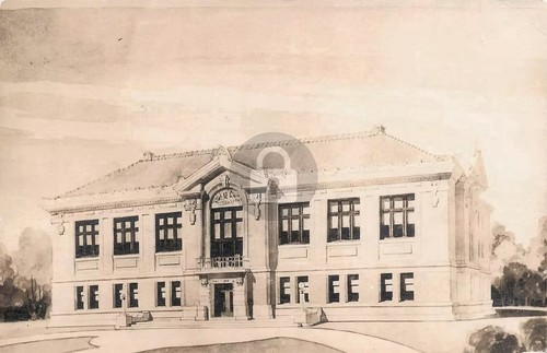 Lafayette IN Indiana Purdue University Library 1912 RPPC Photo Postcard ...