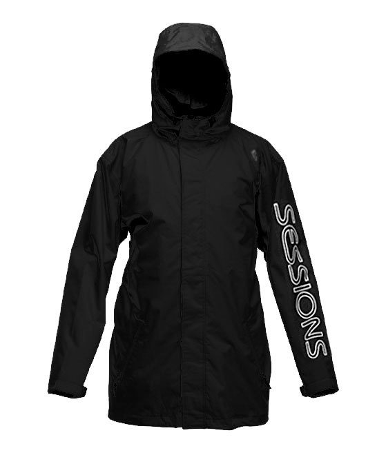 Sessions Logo Mens Snowboard Snow Ski Jacket Black Small | eBay