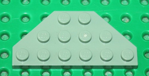 Lego Sand Green Wedge Plate 3x6 Cut Corners ref 2419/set 1195 7300 7308 ...