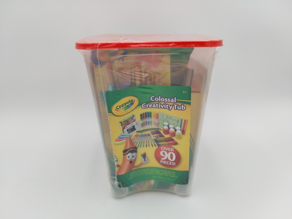 Crayola Colossal Creativity Tub with Over 90 Pieces - Craft Supplies ...