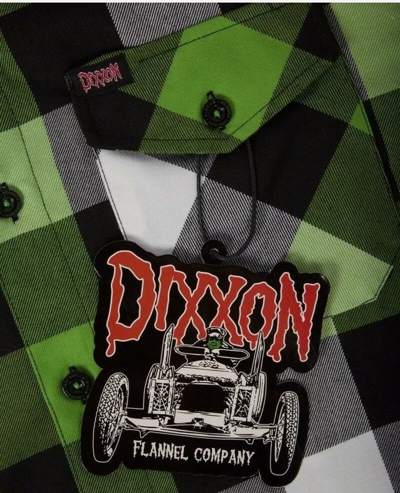 The DRAGULA Limited DIXXON Flannel LS Shirt MEDIUM vtg hot rod MUNSTERS ...