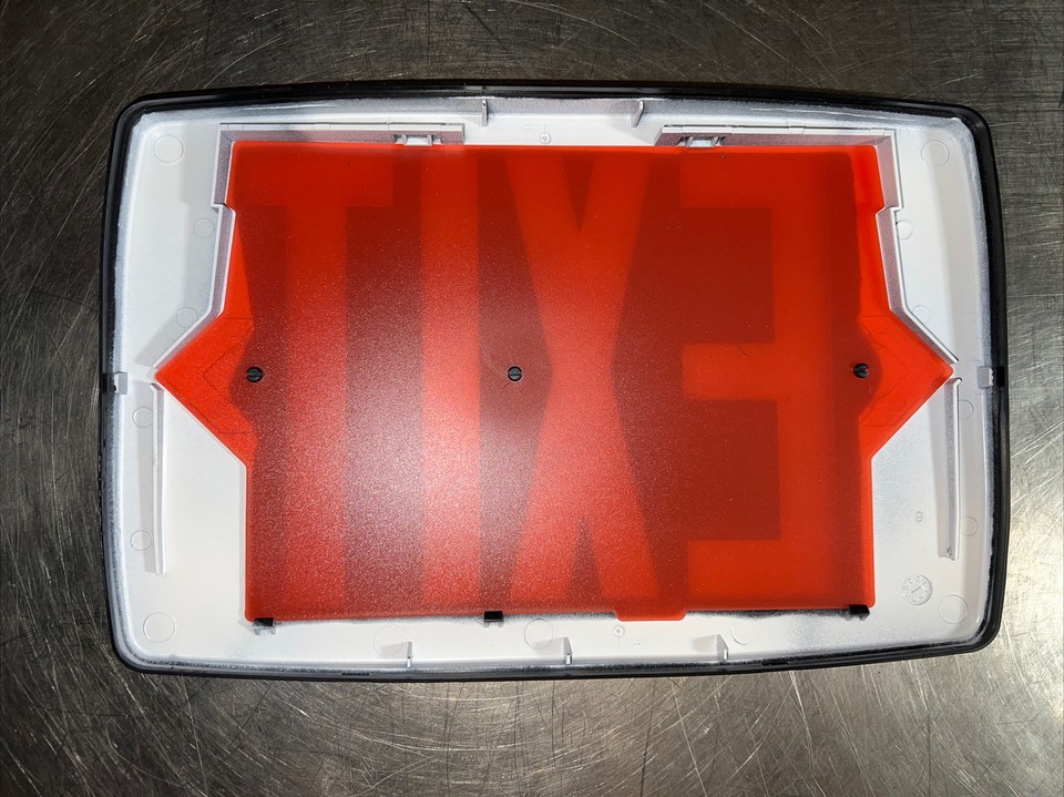 LITHONIA LIGHTING EXIT SIGN REPLACEMENT FACE PANEL RED LETTERS Nos ...