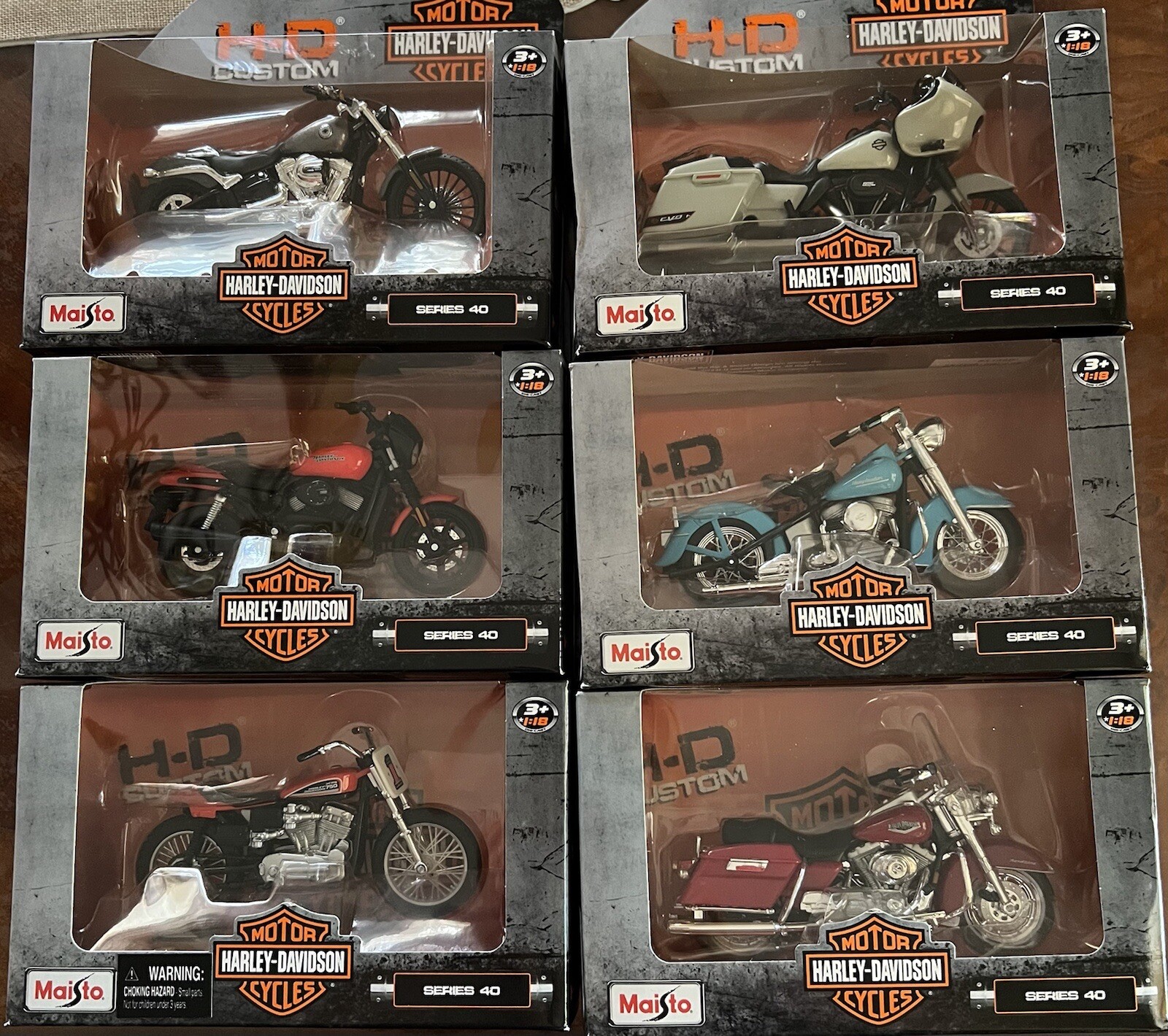 maisto 1/18 harley davidson motorcycles series 40 | eBay
