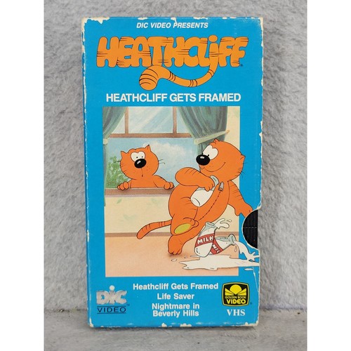 Heathcliff Gets Framed VHS 1988 DIC Golden Book Video 33 Min Vintage ...