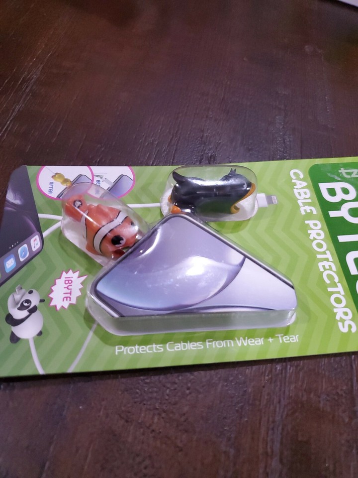 Tzumi Bytes Cable Protectors - Universal - Fish and penguin | eBay