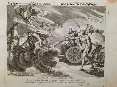 Wagon Apollo Fetonte Phaeton Ovide Métamorphose Gravure À L’Eau-forte ...