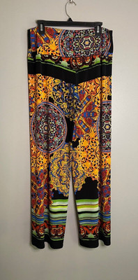 EVA VARRO Slinky Stretch Pull on Classy Pants Size Xlarge Freddy Wide ...