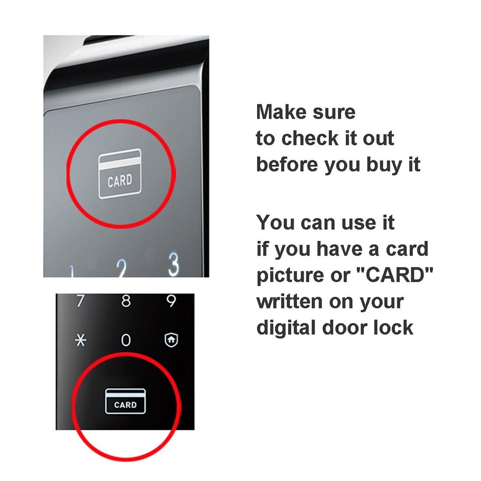 Samsung Smart Door Lock Key Tag | RFID/NFC Card or Sticker | 5pcs/10pcs ...