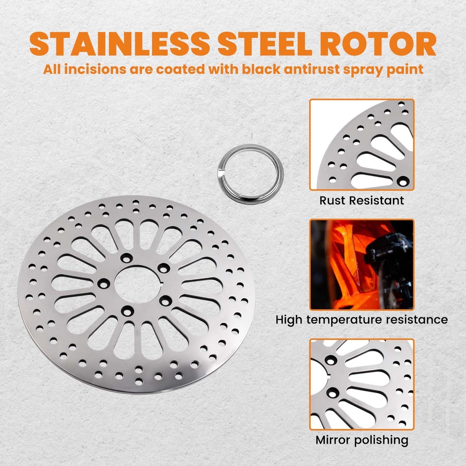 11.5inch Front Brake Rotor Rotors Disk Replace Fit Harley Touring Super ...