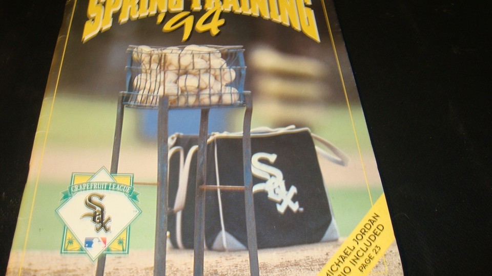 1994 Chicago White Sox Spring Training Program - MICHAEL JORDAN, RAINES ...