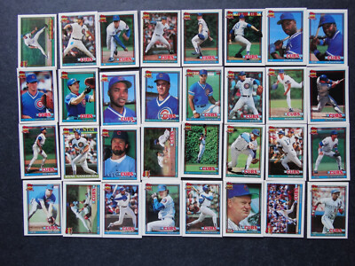 1991 Topps Micro Mini Chicago Cubs Team Set of 32 Baseball Cards | eBay