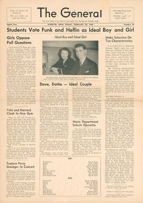 1945 The General Wooster Ohio High School Student Newspaper Ideal ...