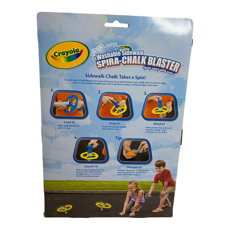 Crayola Washable Sidewalk Chalk "Spira-Chalk Blaster" | eBay