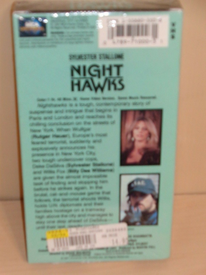 Nighthawks (VHS, 1997) - New & Sealed! 47897100031| eBay