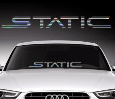 Static Windshield Oil Slick Rainbow Car Decal Sticker Banner Graphics ...