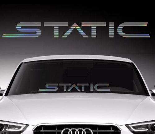 Static Windshield Oil Slick Rainbow Car Decal Sticker Banner Graphics ...