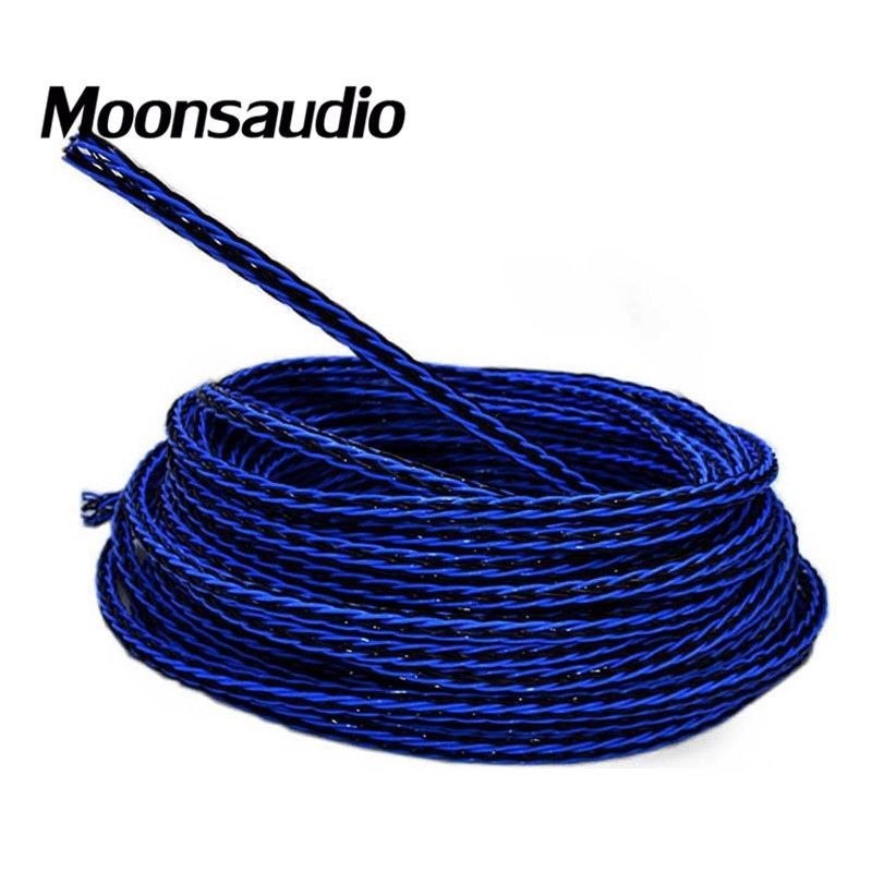 8AWG 8 Cores Twisted HiFi Speaker Cable 8N OCC Copper Audio Power Wire ...