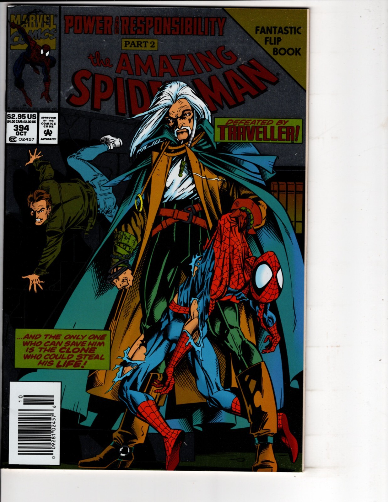 Amazing Spider-Man #394 Comic Book 1994 VF/NM KEY Cabal of Scrier, Flip ...