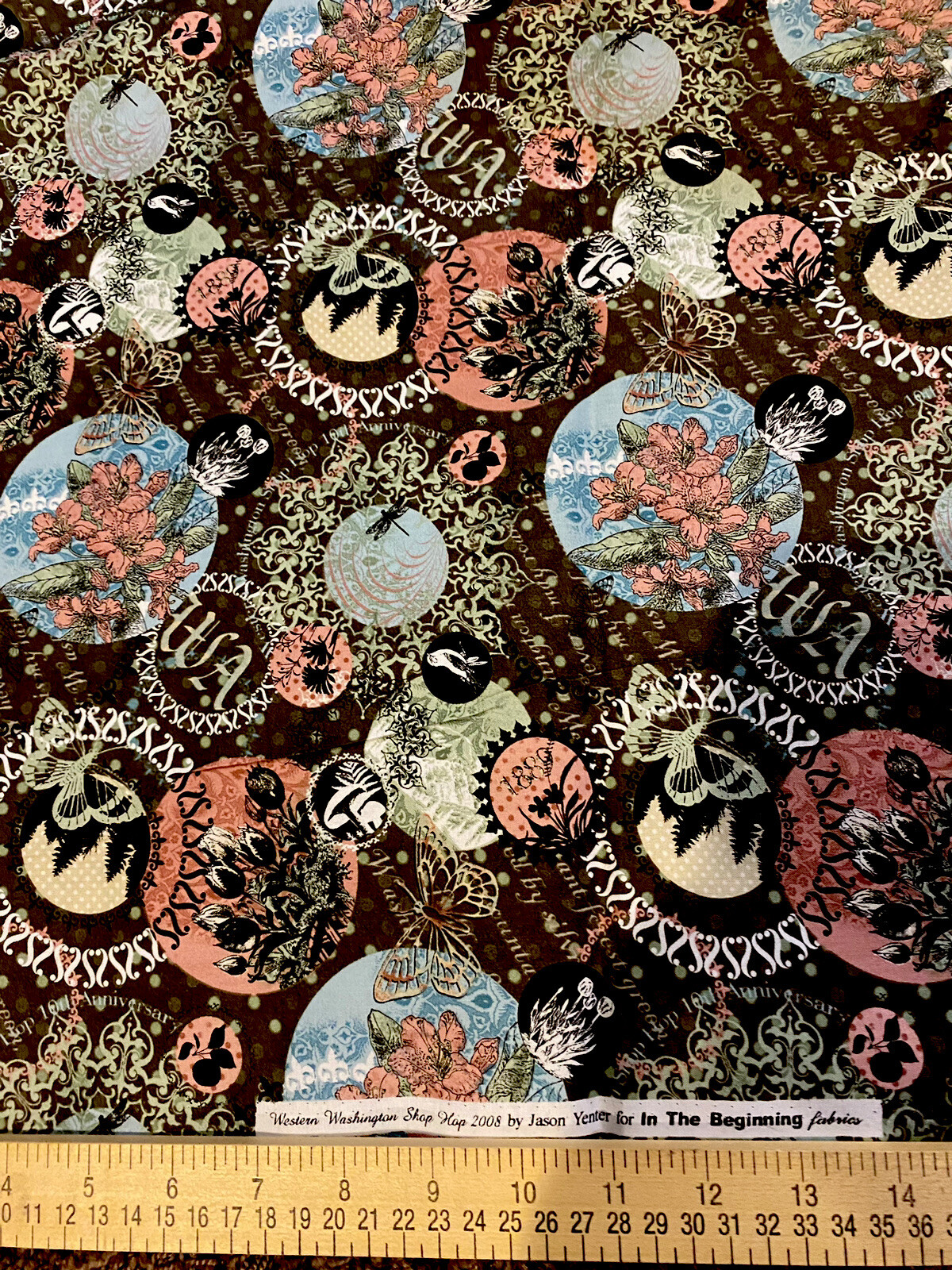 Jason Yenter 2008 Shop Hop 4 2/3 yds WA Seattle Quilt Fabric ...