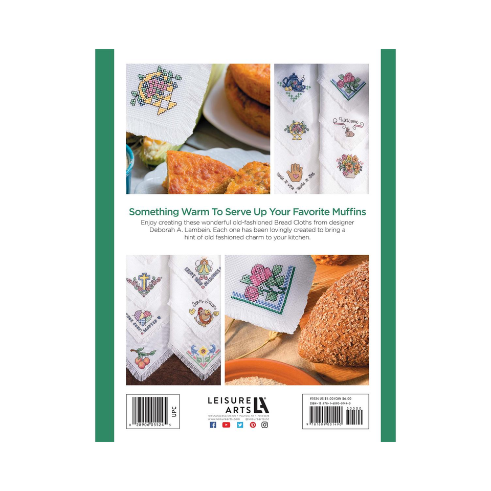 Leisure Arts 36 Easy Bread Cloths Cross Stitch Book, Cross Stitch ...